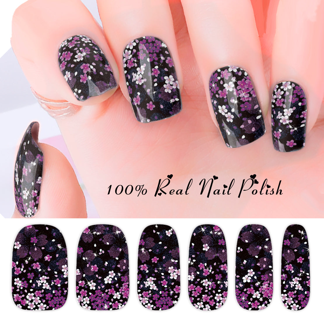 Evening Flowers - Premium XL Glitter – ShiBella Nails